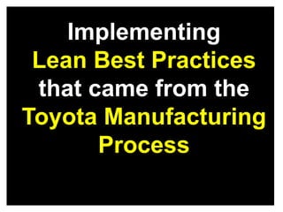 Using Lean Principles to Manage the Data Value Chain | PPT