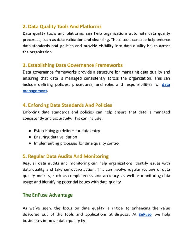 Data Quality: The Cornerstone Of High-Yield Technology Investments | PDF | Databases | Computer ...