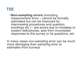 Data quality: total survey error | PPTX
