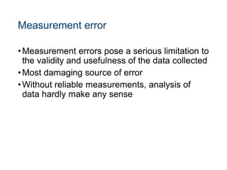 Data quality: total survey error | PPTX