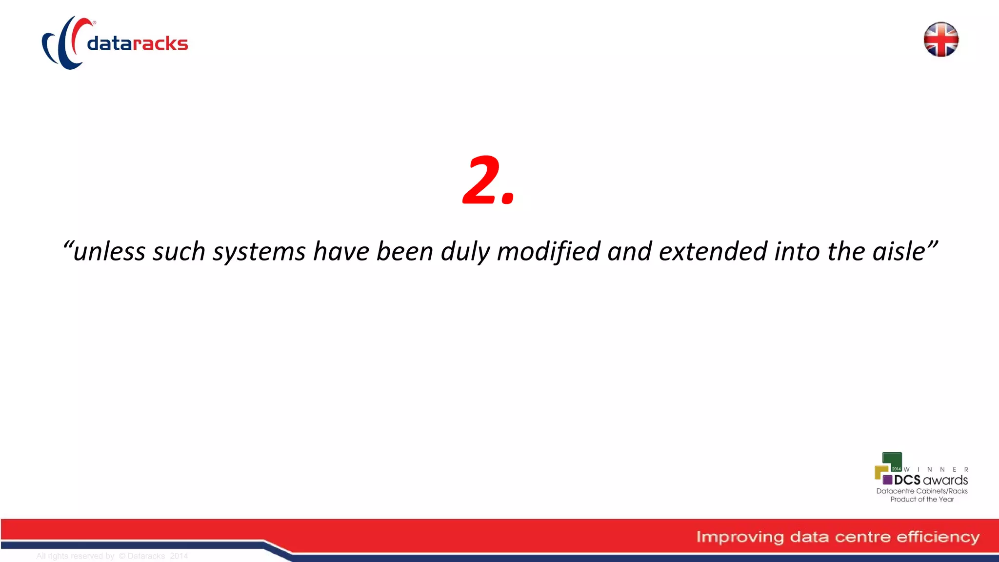 Fire suppression systems Full aisle containment and cooling | PPT