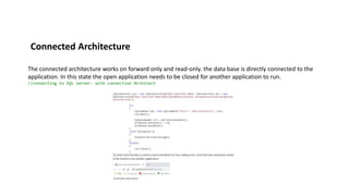DataReader and DataAdapter using C# code.pptx