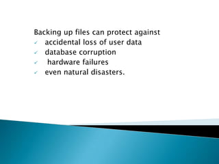 Data recovery | PPTX