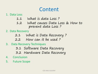 Data recovery | PPTX