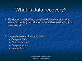 Data recovery | PPT