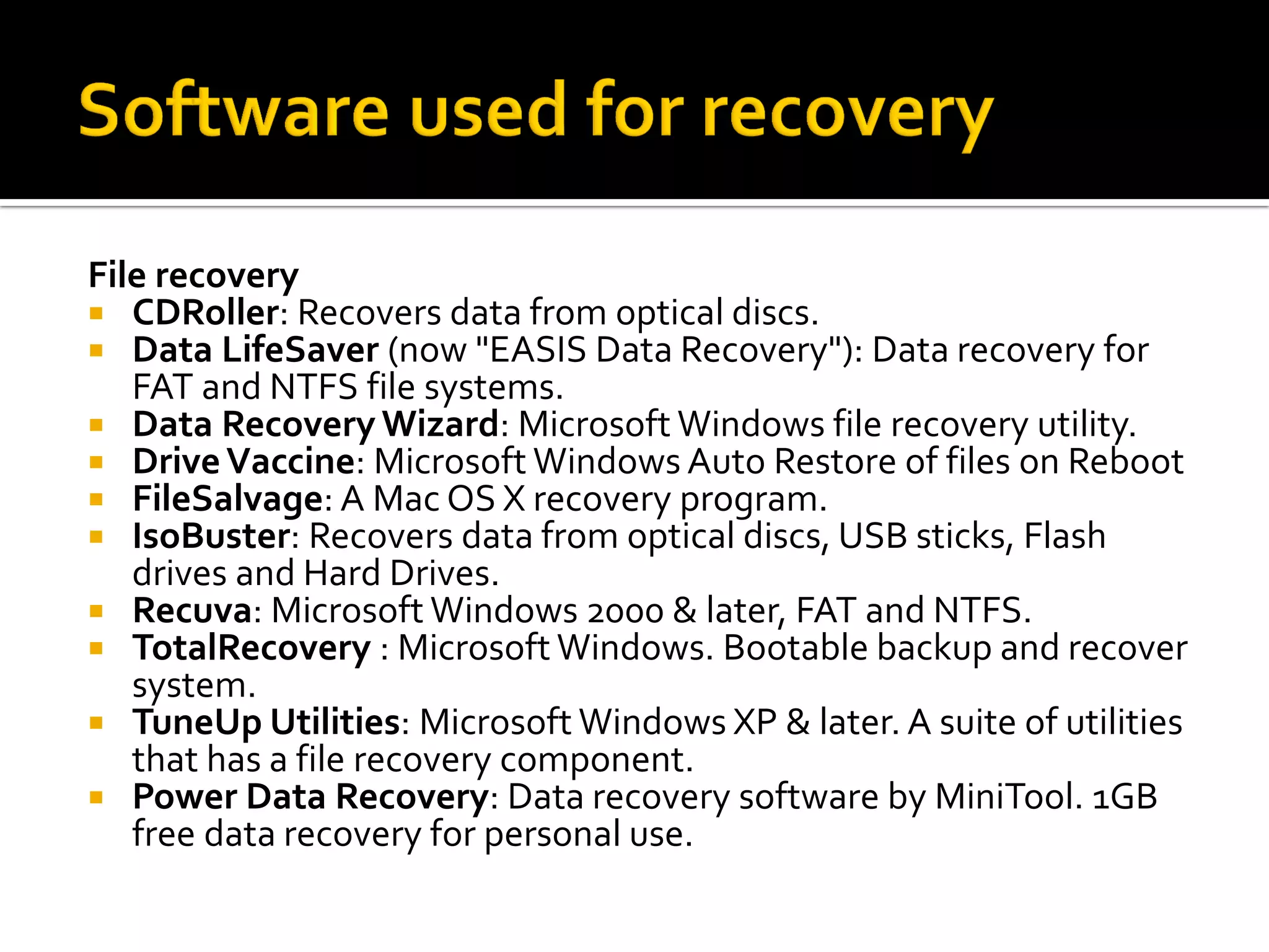 Data recovery | PDF | IT and Internet Support | Internet