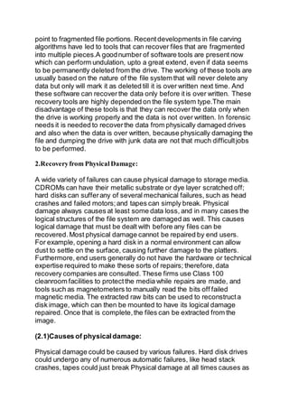 Data recovery report | DOCX