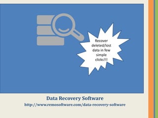 Data Recovery Software | PPT