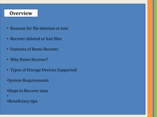 Data Recovery Software | PPT