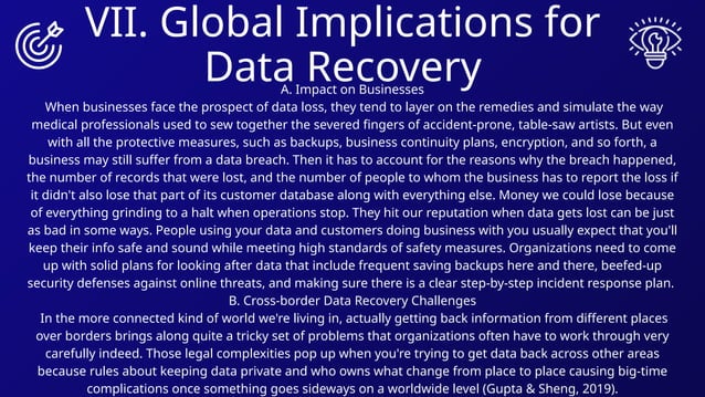 Data Recovery techniques explained with examples | PPT