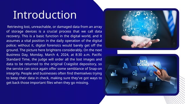 Data Recovery techniques explained with examples | PPT