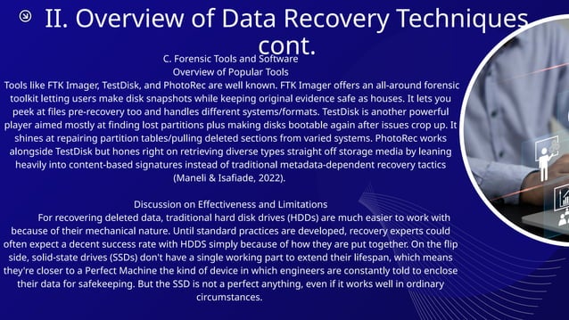Data Recovery techniques explained with examples | PPT