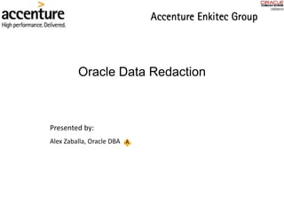 Oracle Data Redaction | PPT
