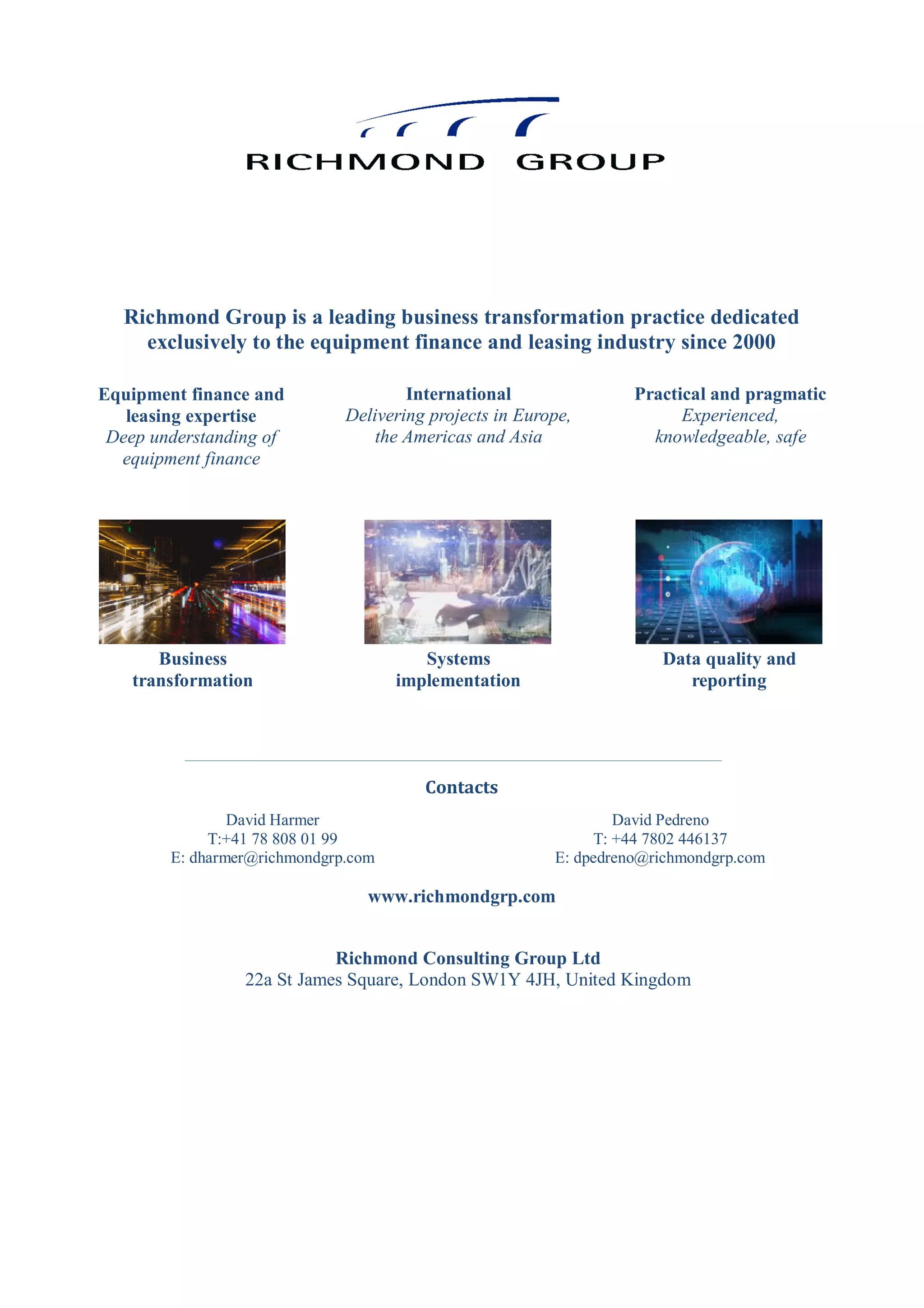 Equipment Finance Data Remediation | PDF