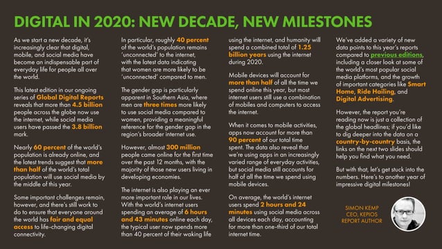 Digital 2020 Global Digital Overview (January 2020) v01 | PDF