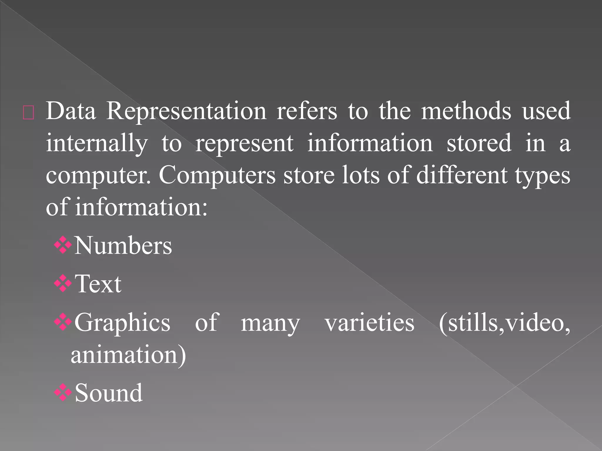 Data representation | PPT