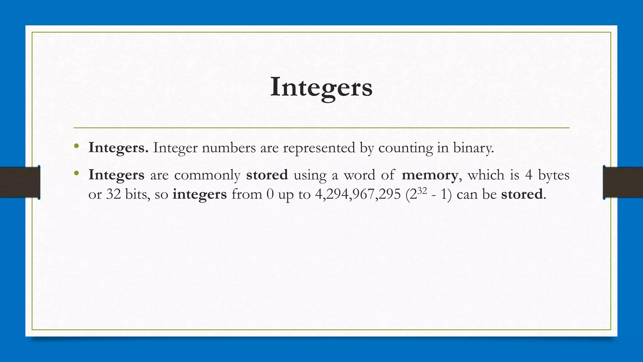 Data representation | PPTX
