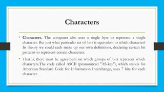 Data representation | PPTX