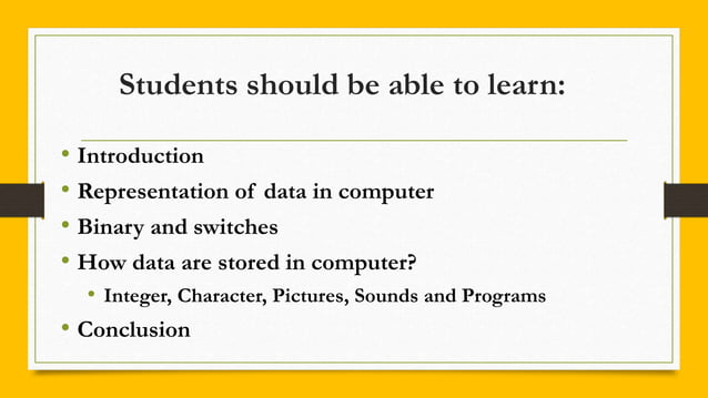 Data representation | PPT
