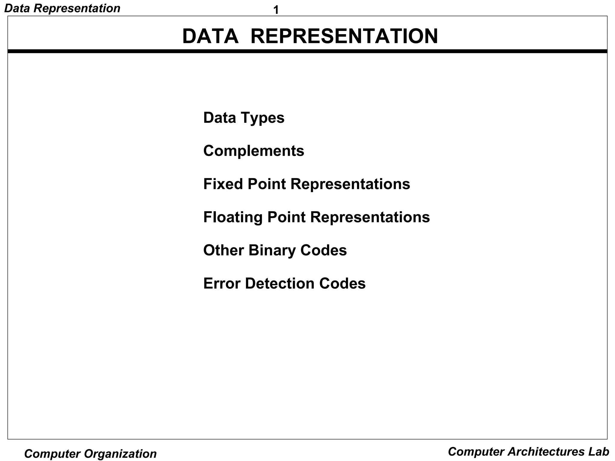 Data representation moris mano ch 03 | PPT