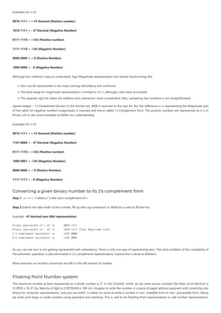 Data Representation Computer Architecture | Pdf
