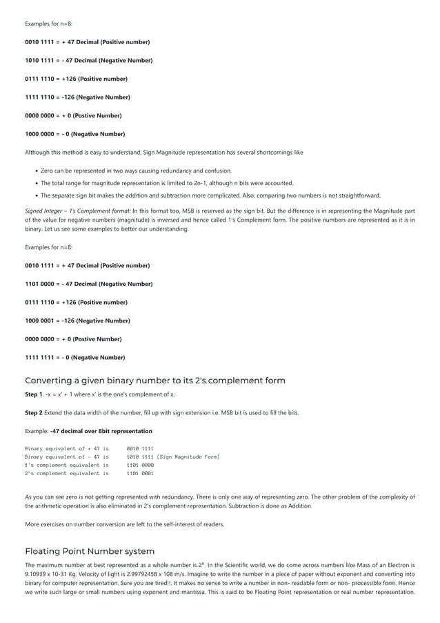Data Representation Computer Architecture Pdf Computing