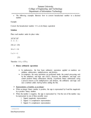 Data representation in a computer | DOCX