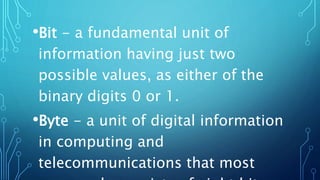 Data Representation In Computers | Pptx