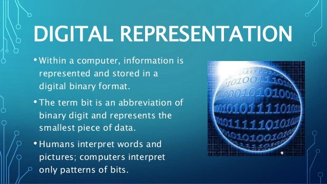 Data representation in computers Data representation in computers