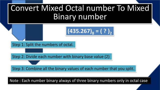 DATA REPRESENTATION-NUMBER SYSTEM-PART-5 | PPT