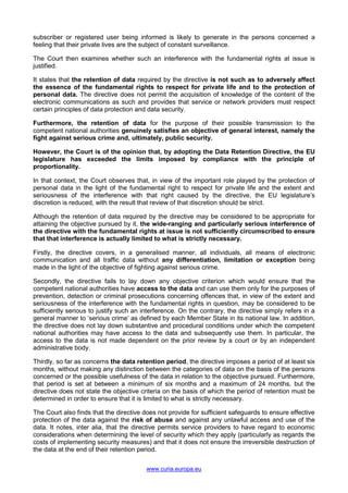 Data retention directive is invalid | PDF