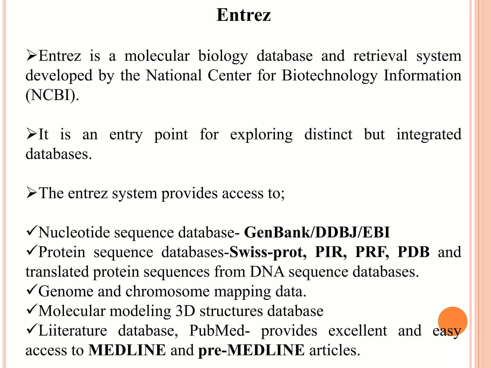 Data retriveal ,srg and dbget | PPTX