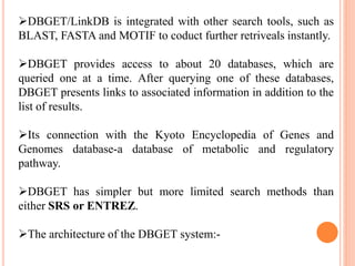 Data retriveal ,srg and dbget | PPTX