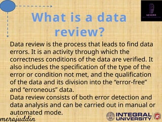 WHAT IS THE DATA REVIEW AND DATA ANALYSIS | PPTX