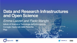 Data and Research Infrastructures and Open Science | PPT