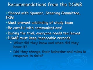 Data & safety monitoring boards | PPT