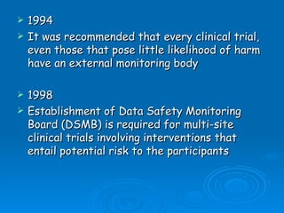 Data & safety monitoring boards | PPT
