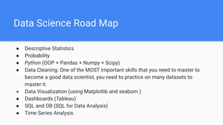 Data Science & AI Road Map by Python & Computer science tutor in ...