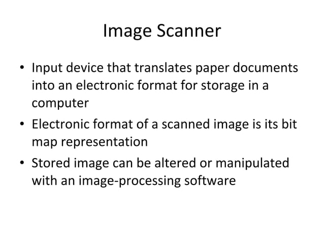 Data Scanning Devices | PPT