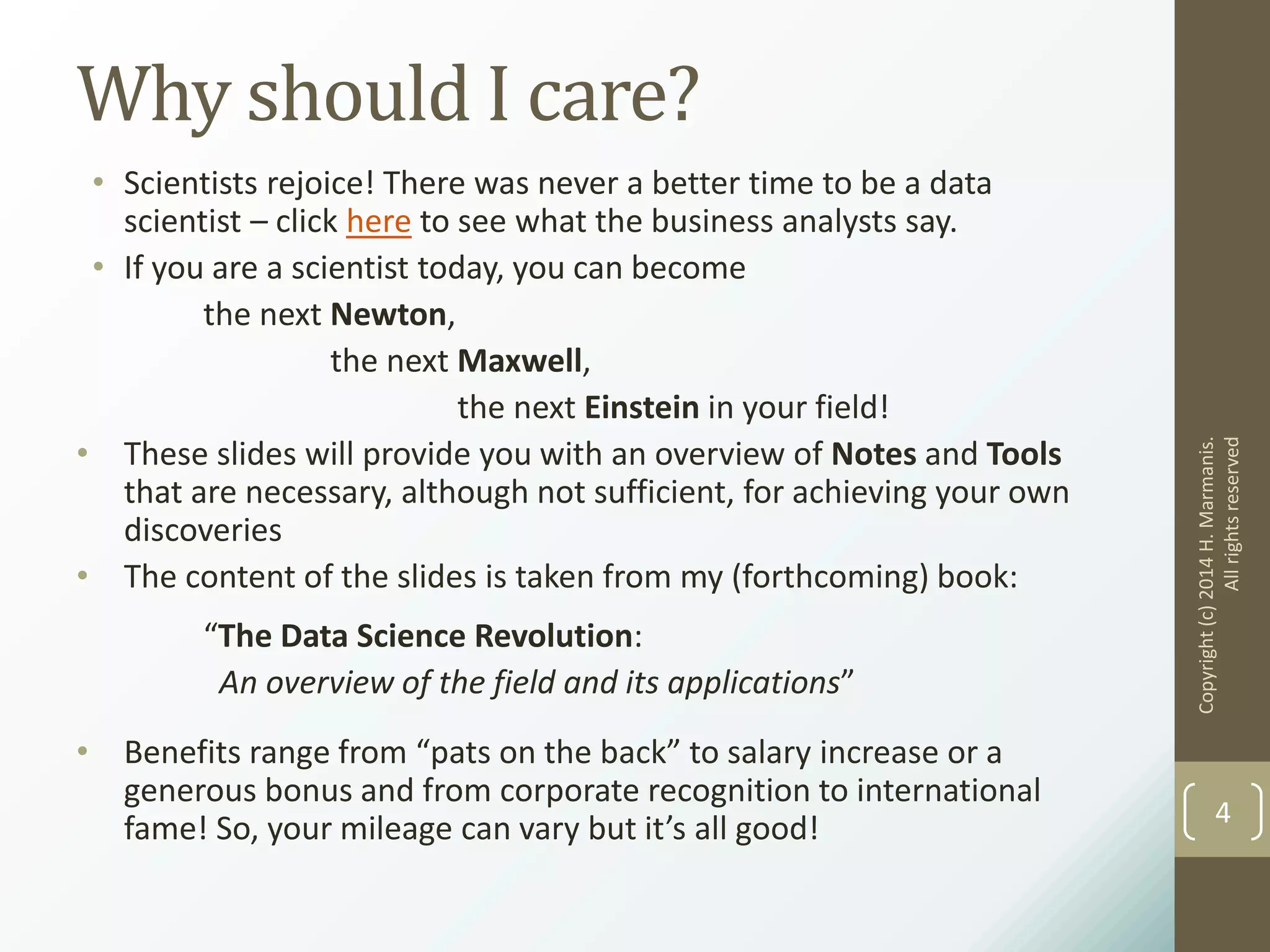 Data Science: Notes and Toolkits | PPT