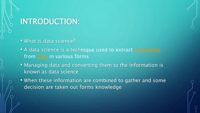 Data science | PPT