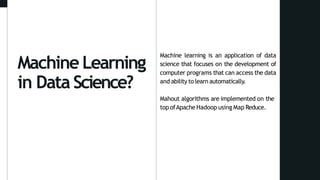 What is Data Science? |Role of Data Science in Big Data, Hadoop ...