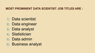 Data science | What is Data science | PPTX