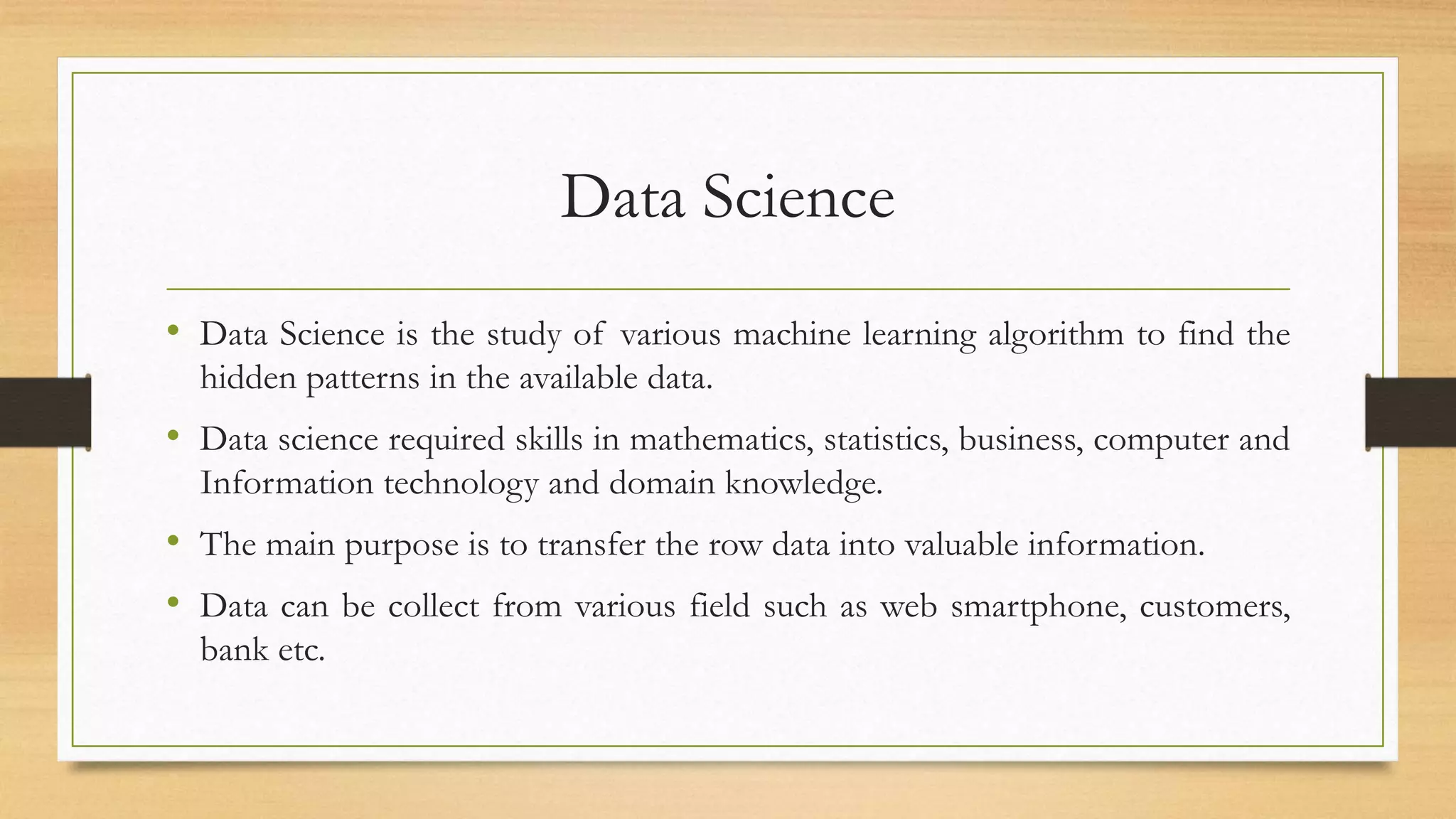 Data science | PPTX
