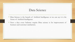 Data science | PPTX