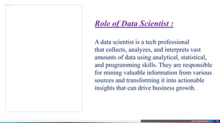 Unit 1 Introduction to DATA SCIENCE .pptx | Databases | Computer Software and Applications