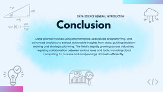 A Simple Introduction to data Science- what is it and what does it do | PPT