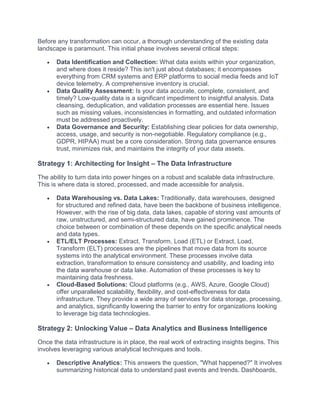 Turn Data Into Power: Proven Strategies for Real Impact | PDF