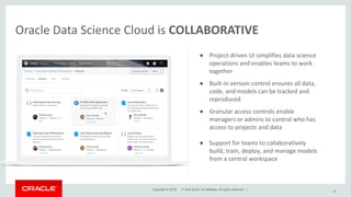 Artificial Intelligence and Machine Learning with the Oracle Data Science Cloud | PDF