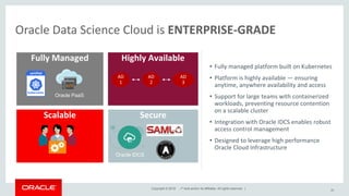 Artificial Intelligence and Machine Learning with the Oracle Data Science Cloud | PDF